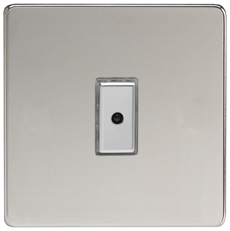 Varilight Screwless V-Pro Multi-Point Polished Chrome 1 Gang 1 Way 0 ...