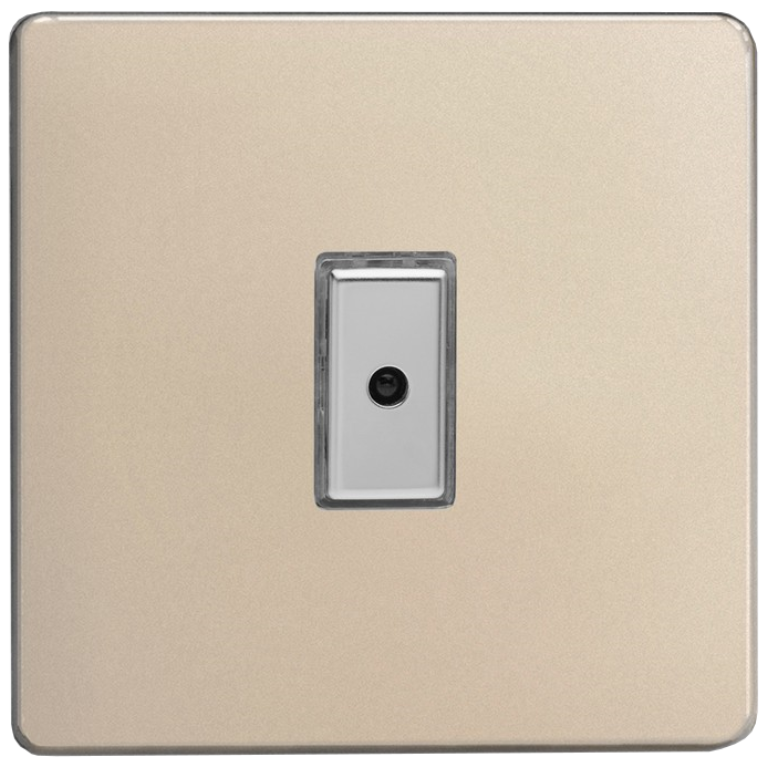 Varilight Screwless V-Pro Multi-Point Satin Chrome 1 Gang 1 Way 0-100W ...