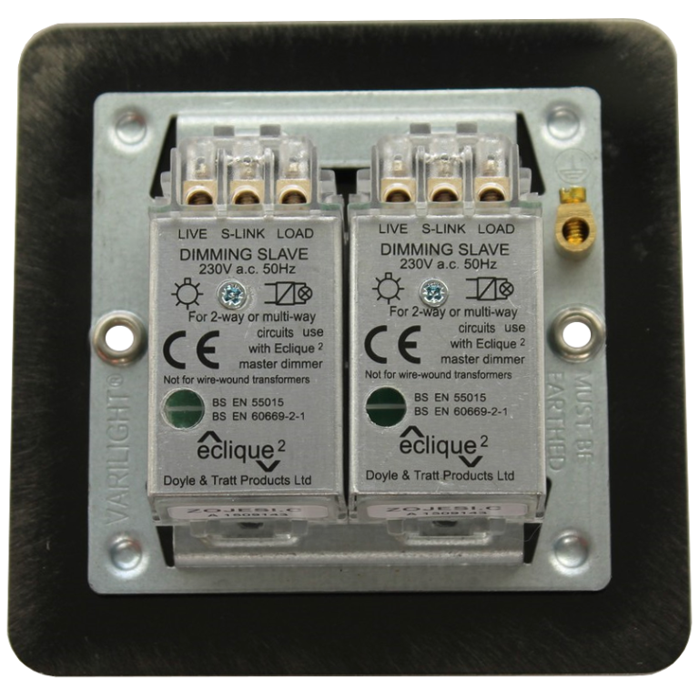 Varilight Ultraflat V-Pro Multi-Point Polished Chrome 2 Gang Tactile ...