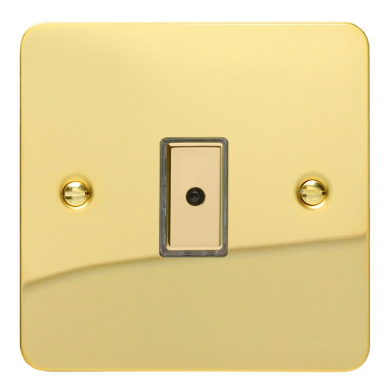 Varilight Ultraflat V-Pro Multi-Point Polished Brass 1 Gang 1 Way 0 ...