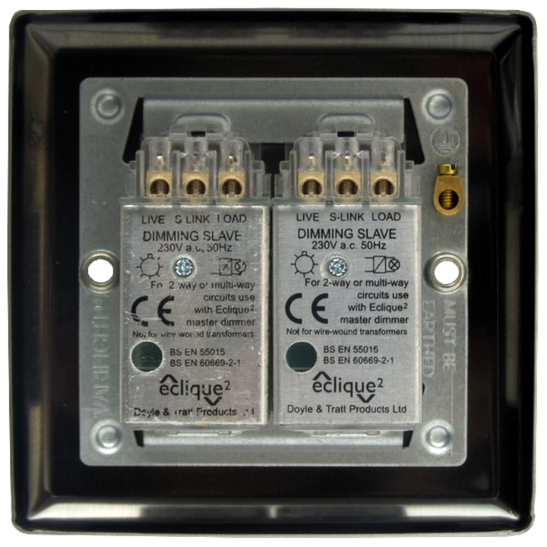 Varilight Classic V-Pro Multi-Point Satin Chrome 2 Gang Tactile Touch ...