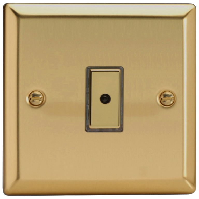 Varilight Classic V-Pro Multi-Point Victorian Brass 1 Gang 1 Way 0-100W ...