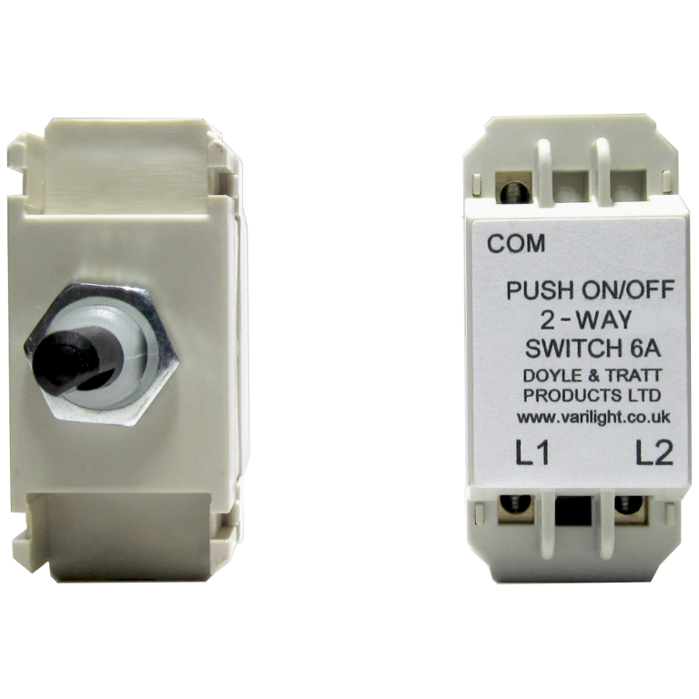 Varilight Replacement 6A 2 Way Push-On/Off Switch Dummy Dimmer Module ...