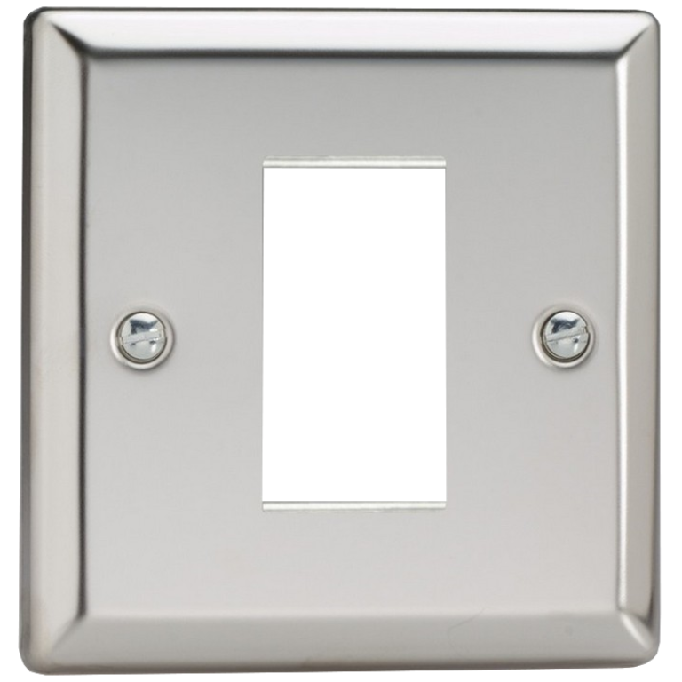 Varilight Classic Mirror Chrome 1 Gang Single Aperture DataGrid ...