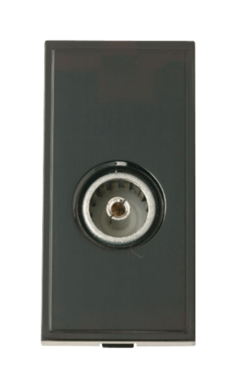 Click New Media Black Single Female Coaxial Module | UKES