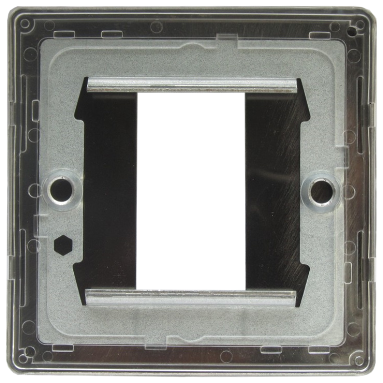 Varilight Screwless Brushed Bronze 1 Gang Single Aperture DataGrid ...