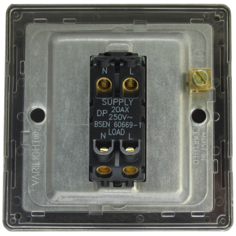 Varilight Freestyle 1 Gang 20A Double Pole Switch | UKES