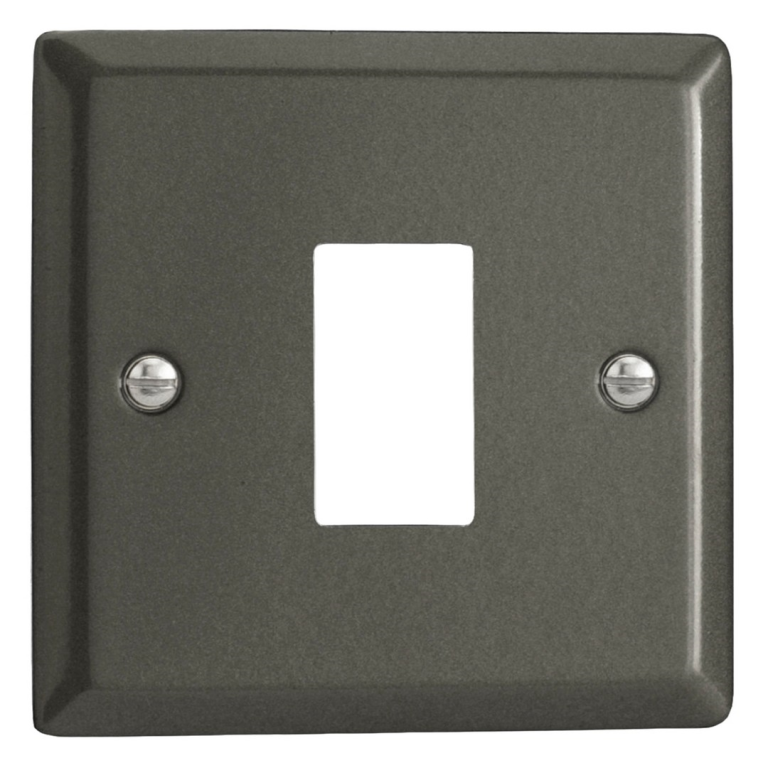 Varilight Classic Graphite 21 1 Gang Single Plate PowerGrid Faceplate ...