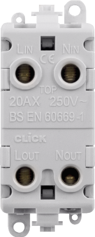 Click GridPro Stainless Steel 20AX Double Pole Hot Tap Switch Module ...