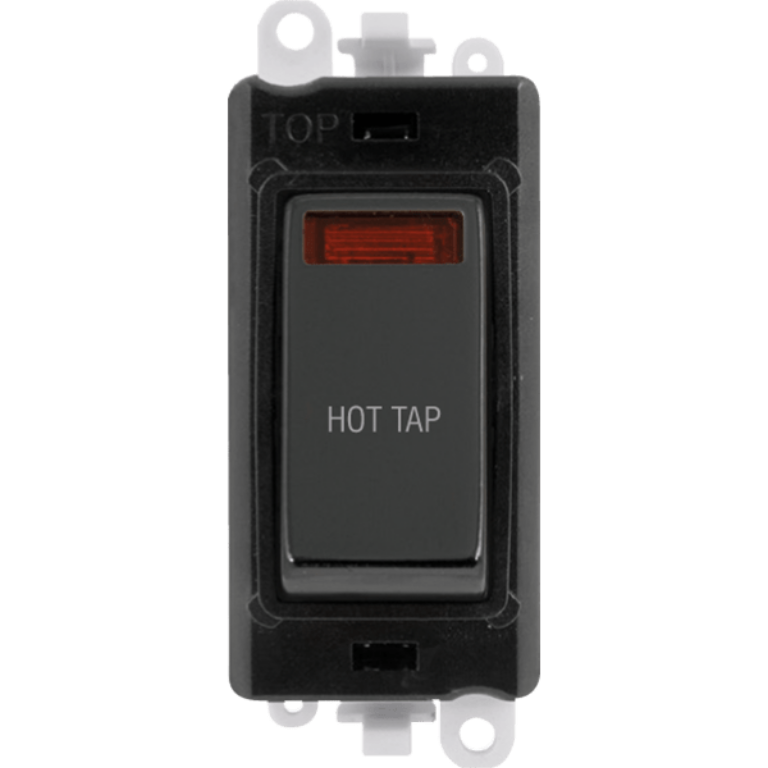 Click GridPro Black Nickel 20AX Double Pole Hot Tap Switch Module with ...