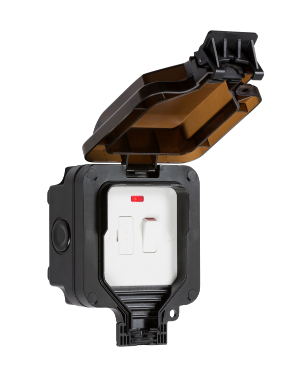 Knightsbridge Weatherproof IP66 13A Switched Fused Spur Unit with Neon ...