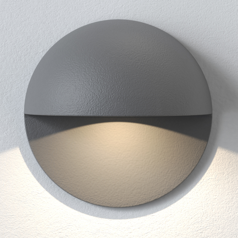 Astro Tivola Textured Grey Outdoor LED Wall Marker Light | UKES