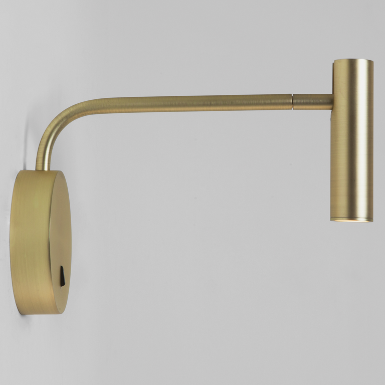 Astro Enna 4.7W Matt Gold LED Wall Reading Light | UKES