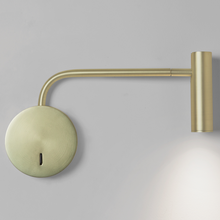 Astro Enna 4.7W Matt Gold LED Wall Reading Light | UKES