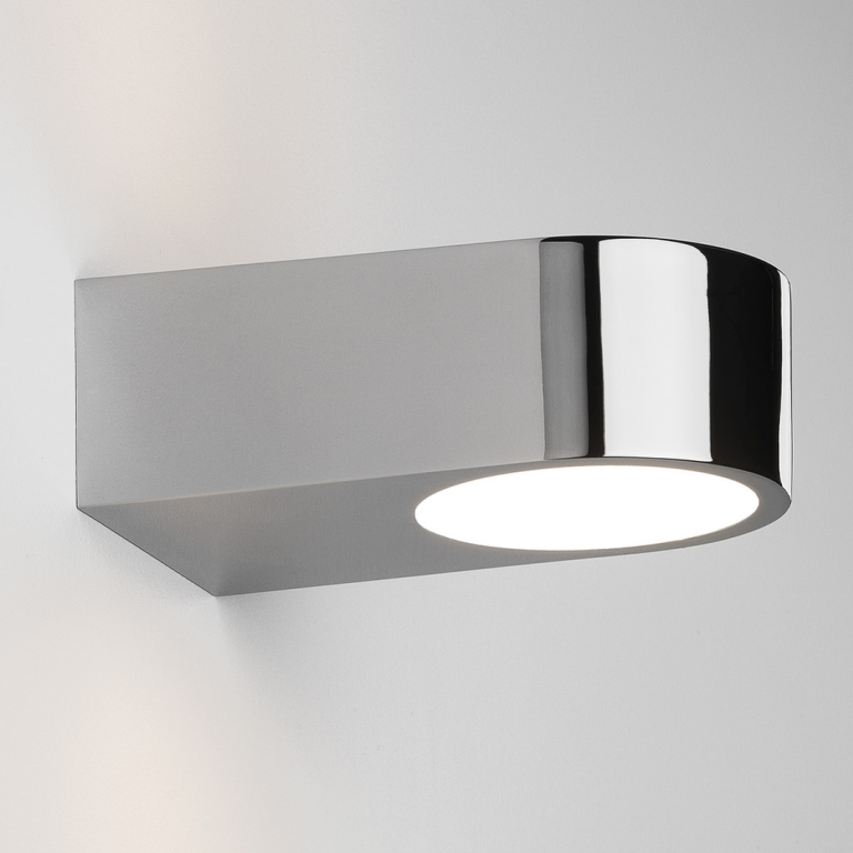 Astro Epsilon Polished Chrome Bathroom LED Wall Light | UKES