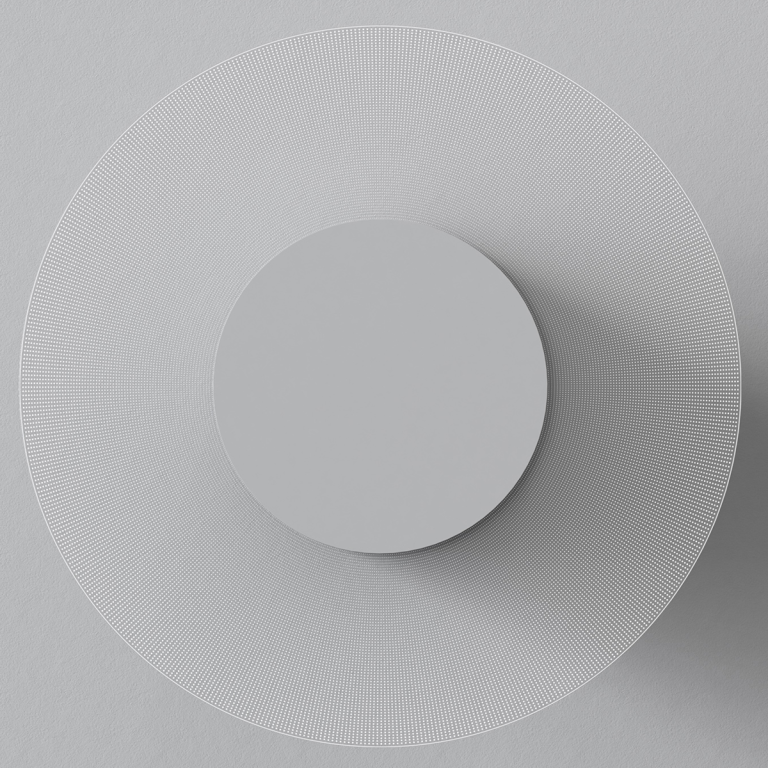 Astro Halftone 400 Matt White LED Wall Light | UKES