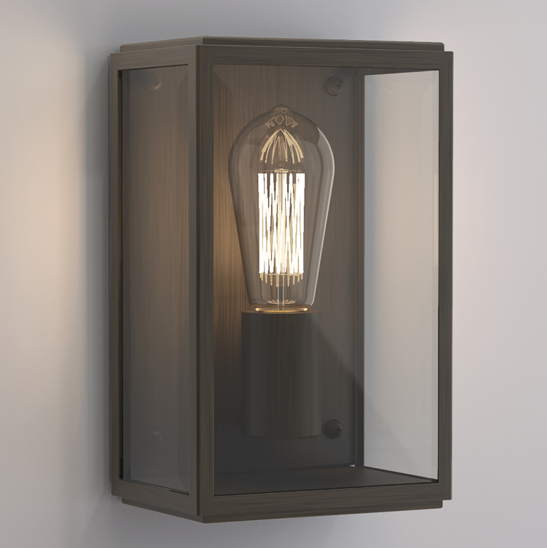 Astro Homefield 160 Bronze Outdoor Wall Light | UKES
