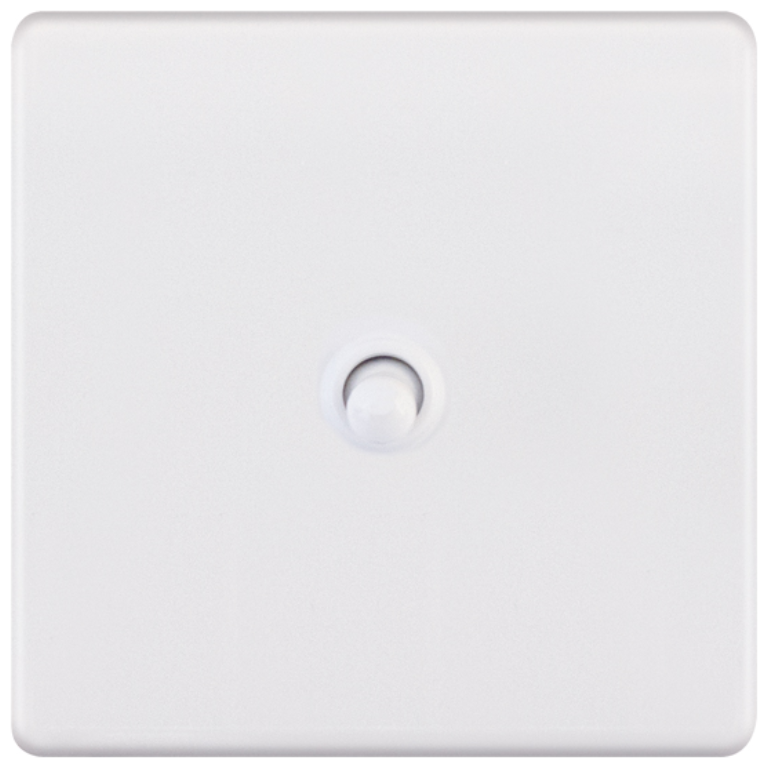 Selectric 5M-Plus Matt White 1 Gang 10A 2 Way Toggle Switch | UKES