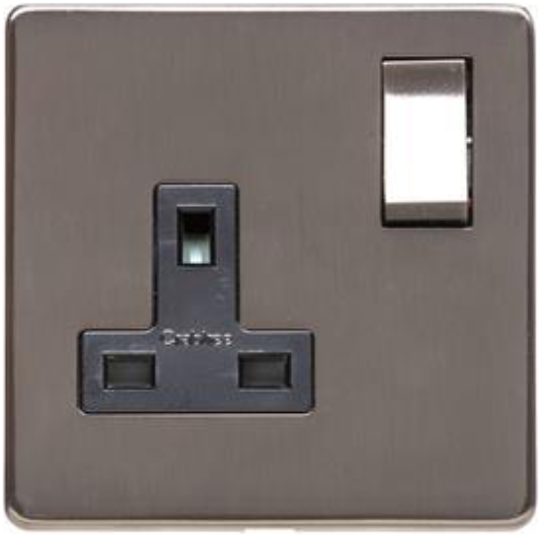 Heritage Brass Studio Polished Bronze 13A Single Socket with Polished ...