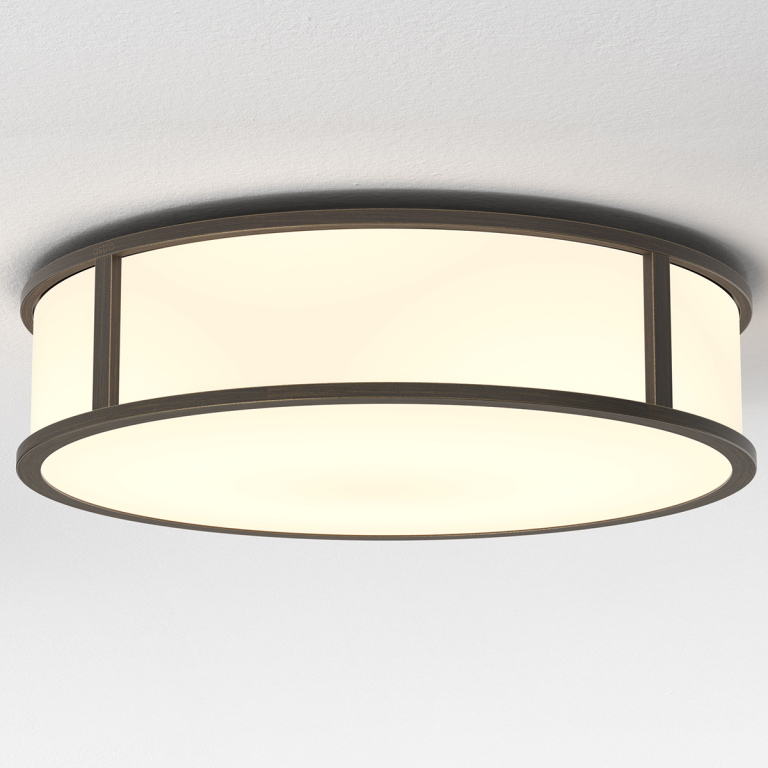 Astro Mashiko 300 Round Polished Chrome Bathroom LED Ceiling Light | UKES