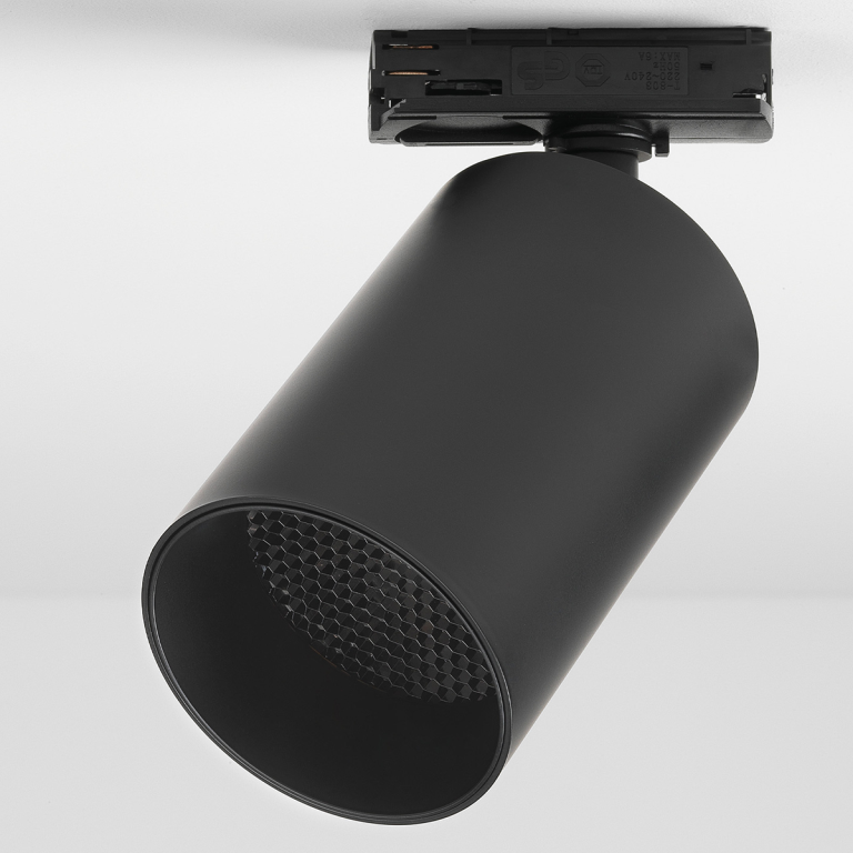 Astro Can 75 Matt Black 14.7W LED Track Light | UKES