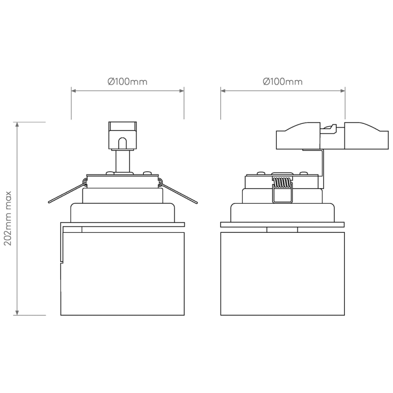 Astro Lynx Recess Matt Black 12.1W LED Spotlight | UKES