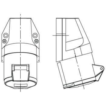 Walther 16amp 230V Commando Socket | UKES
