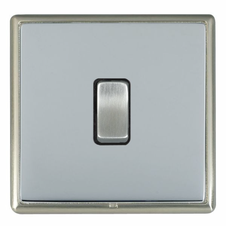 Hamilton Linea-Rondo CFX Satin Nickel Frame/Bright Steel Plate 1 Gang ...