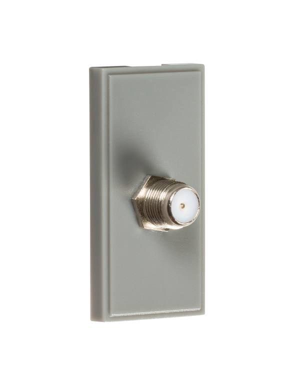 Knightsbridge Grey SAT TV Outlet Module - 25x50mm | UKES