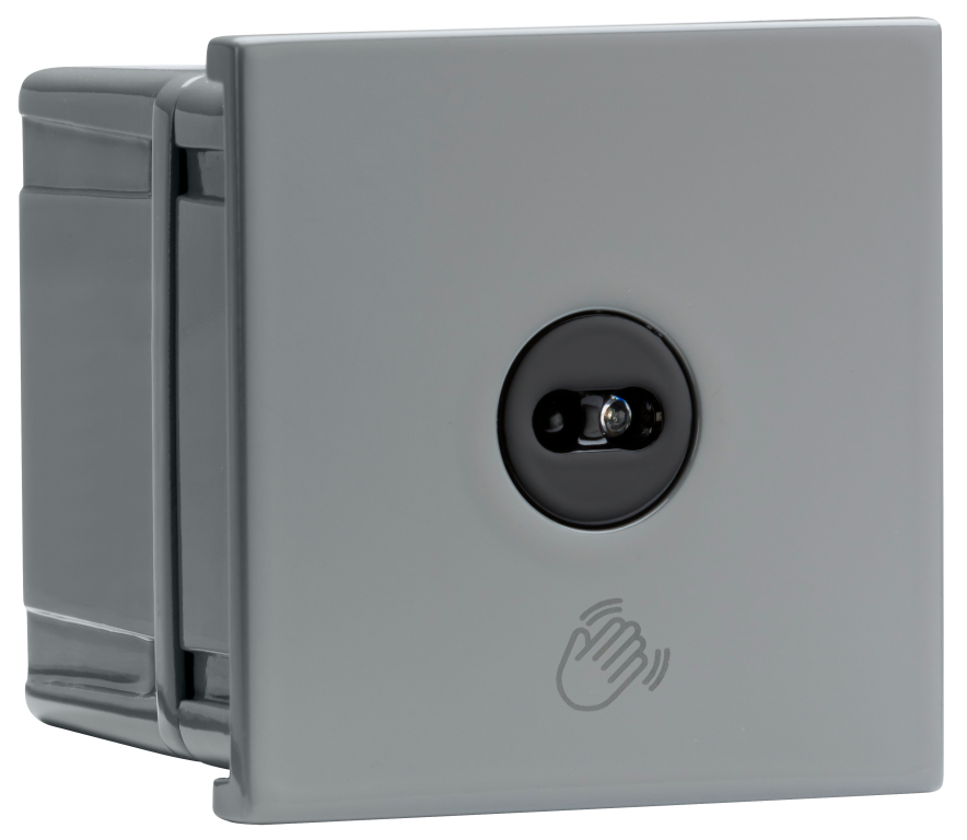 Knightsbridge Grey 1 Way Touchless Switch Module - 50x50mm | UKES