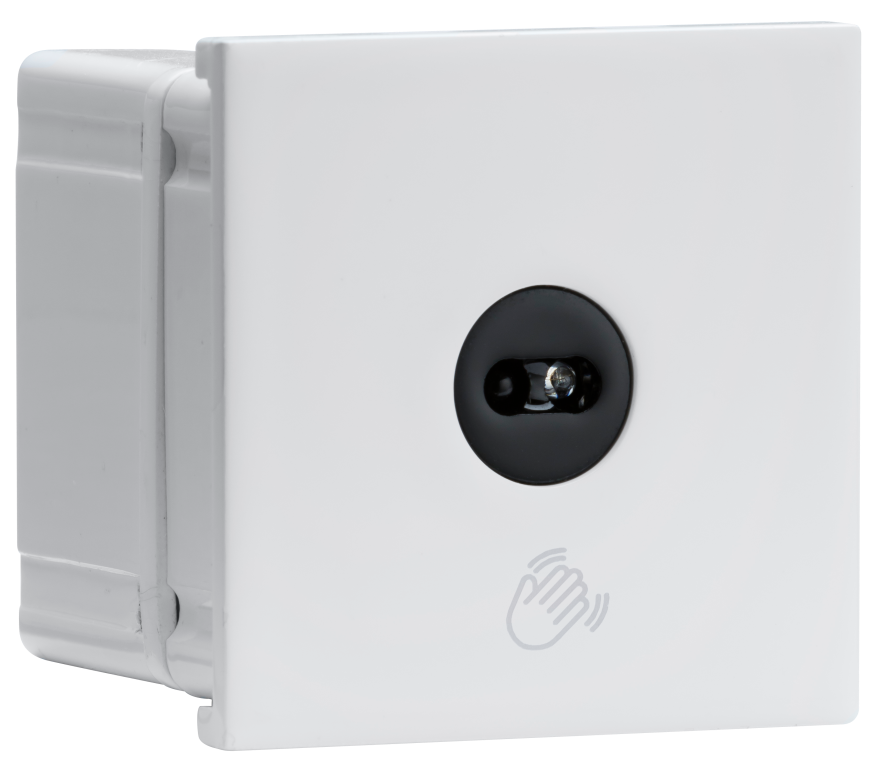 Knightsbridge White 1 Way Touchless Switch Module - 50x50mm | UKES