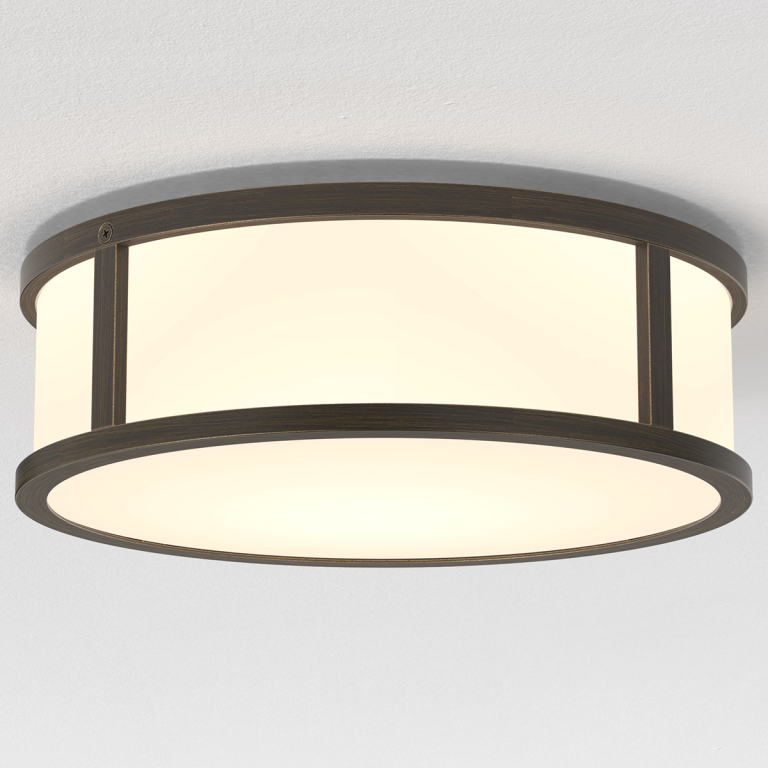 Astro Mashiko 230 Round Bronze Bathroom Ceiling Light | UKES