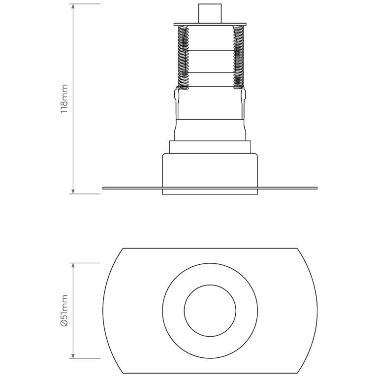 Astro Trimless Mini GU10 Matt White Downlight | UKES