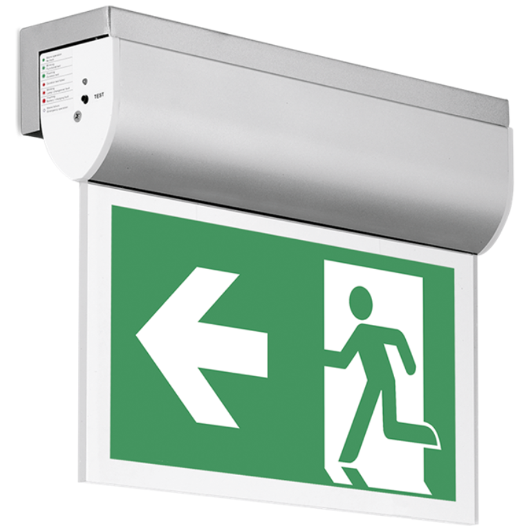 Aurora Lighting 3.3W Wall Mounted LED Emergency Exit Sign with Self ...
