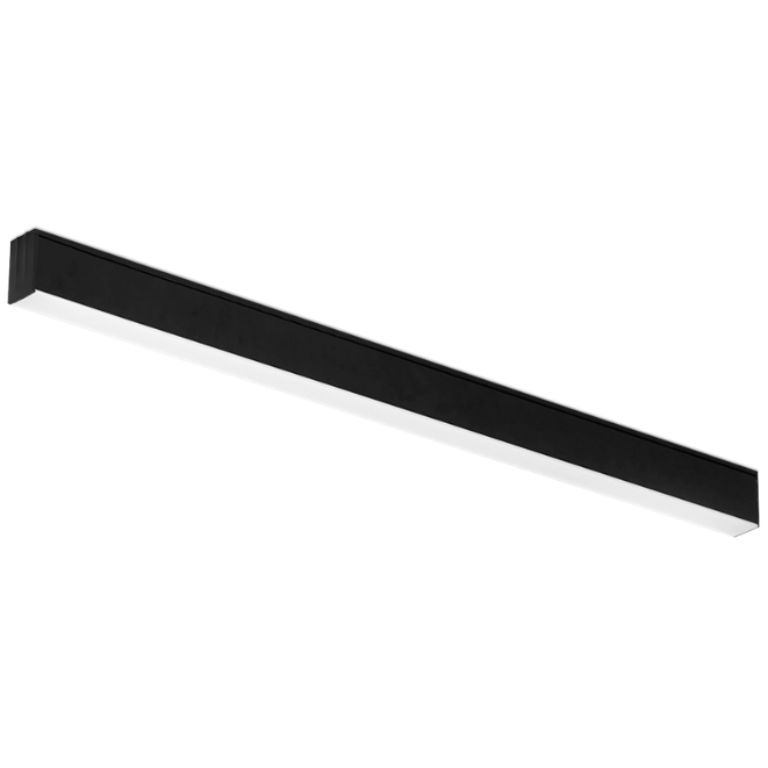 Aurora Lighting InterLED 40W 1500MM 4000K Black LED Linear Batten with ...