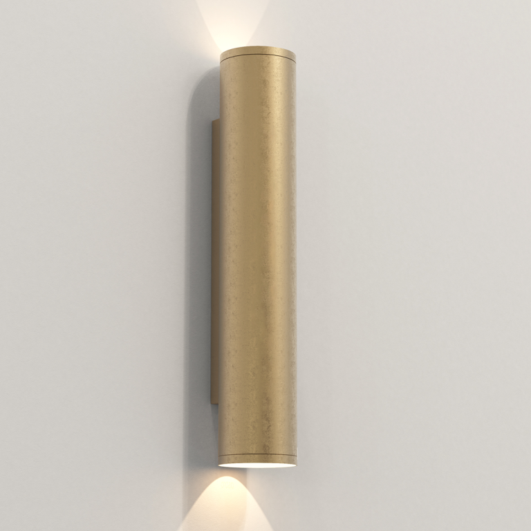 Astro Ava 400 Solid Brass Outdoor Wall Light | UKES