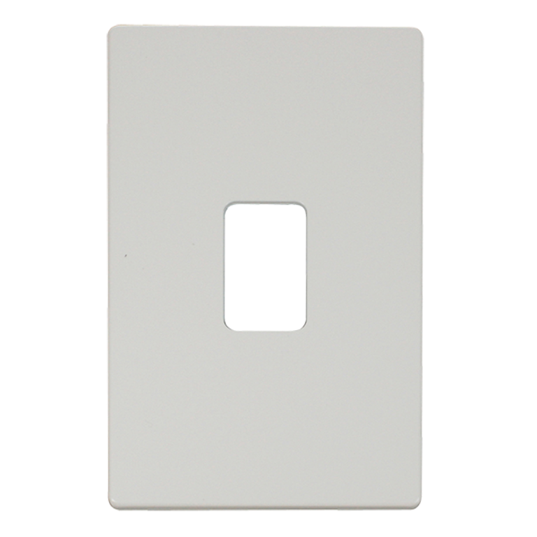 Click Definity Metal White 45A Vertical Double Pole Switch Cover Plate ...