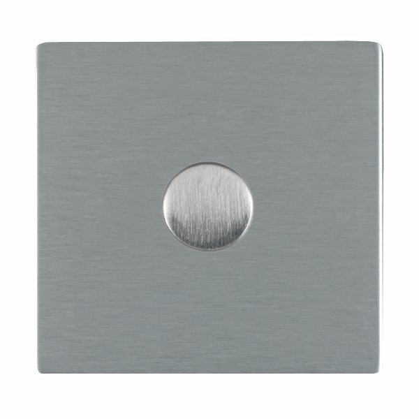 Hamilton Sheer CFX Satin Steel 1 Gang 250W 2 Way Push On/Off Rotary LED ...