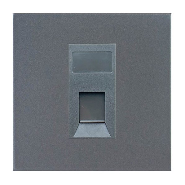 Hamilton Sheer G2 Anthra Gray 1 Gang Unshielded RJ45 CAT 6 Socket with ...