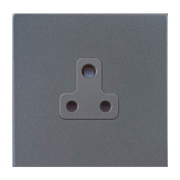 Hamilton Sheer G2 Anthra Gray 1 Gang 5A Unswitched Socket with Quartz ...