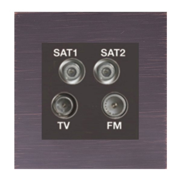 Hamilton Sheer G2 Etrium Bronze Non-Isolated TV+FM+SAT1+SAT2 2 In/4 Out ...