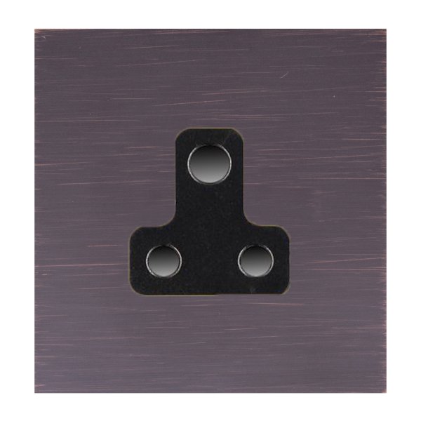 Hamilton Sheer G2 Etrium Bronze 1 Gang 5A Unswitched Socket with Black ...