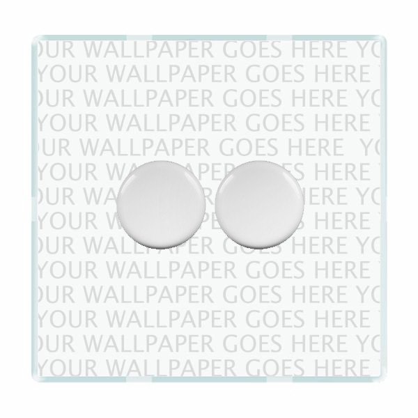 Hamilton Perception CFX Clear 2 Gang 250W 2 Way Push On/Off Rotary LED ...