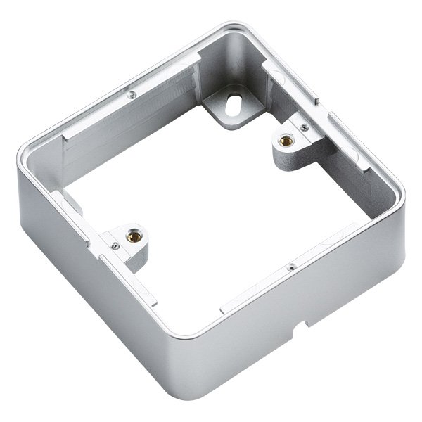 Knightsbridge Grey 1 Gang Surface Box (1GSBGY) | UKES