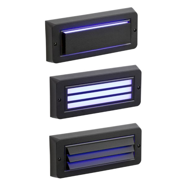 Knightsbridge 5W Surface Mount Black LED Brick light - Blue | UKES