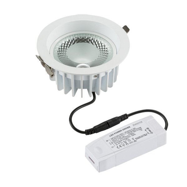 Knightsbridge Recessed 10W 4000K Dimmable Fixed Commercial COB LED ...