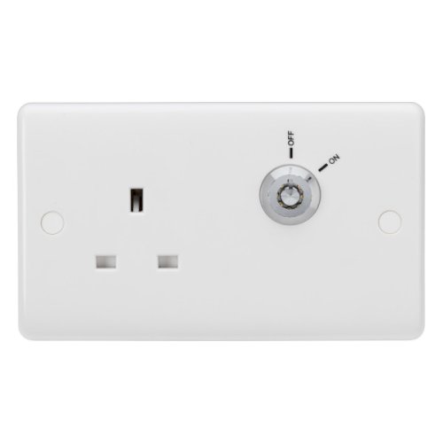 Knightsbridge 13A Key Lockable Socket - Double Plate (CU9LOCK) | UKES