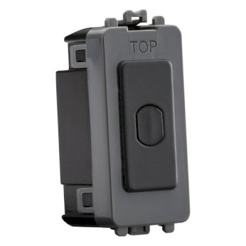 Knightsbridge Grid 1 Way Press Type Dimmer Module (GDM014AT) | UKES