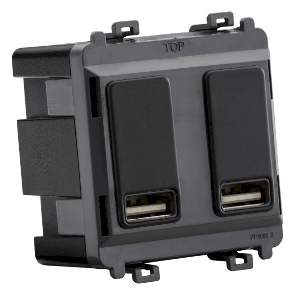 Knightsbridge Grid Dual USB Charger Module (GDM016AT) | UKES