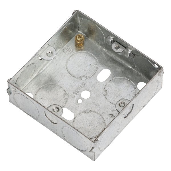 Knightsbridge 1 Gang 25mm Galvanised Steel Box | UKES